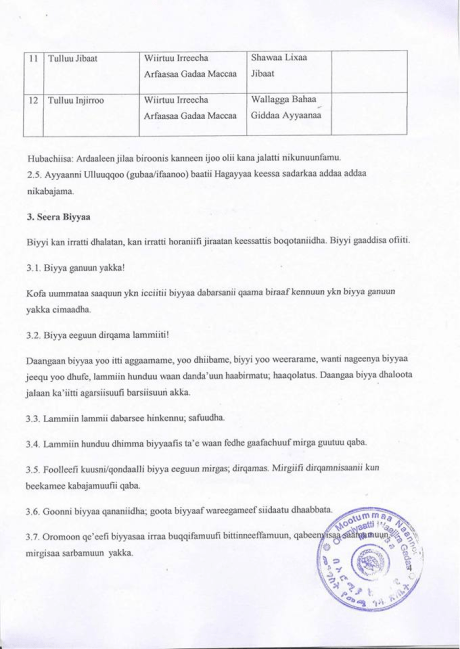 Sirna Gadaa Oromoo | Oromian Economist